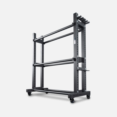 REBEL 3 Tier Mobile Upright Barbell & Storage Rack - REBEL Store