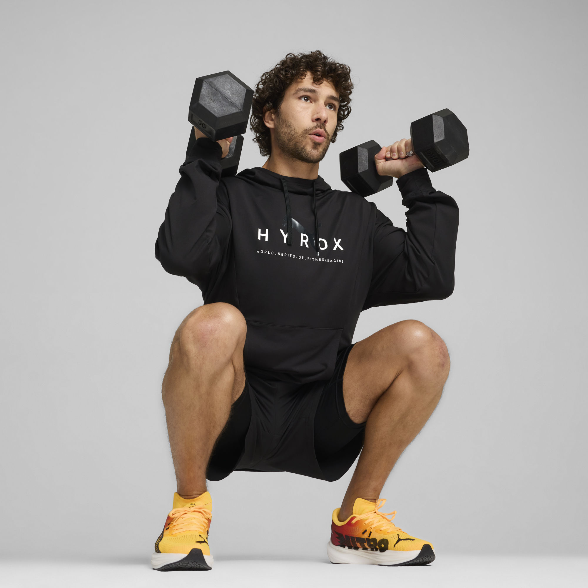 PUMA x HYROX Studio Men’s Hoodie Black - REBEL Store