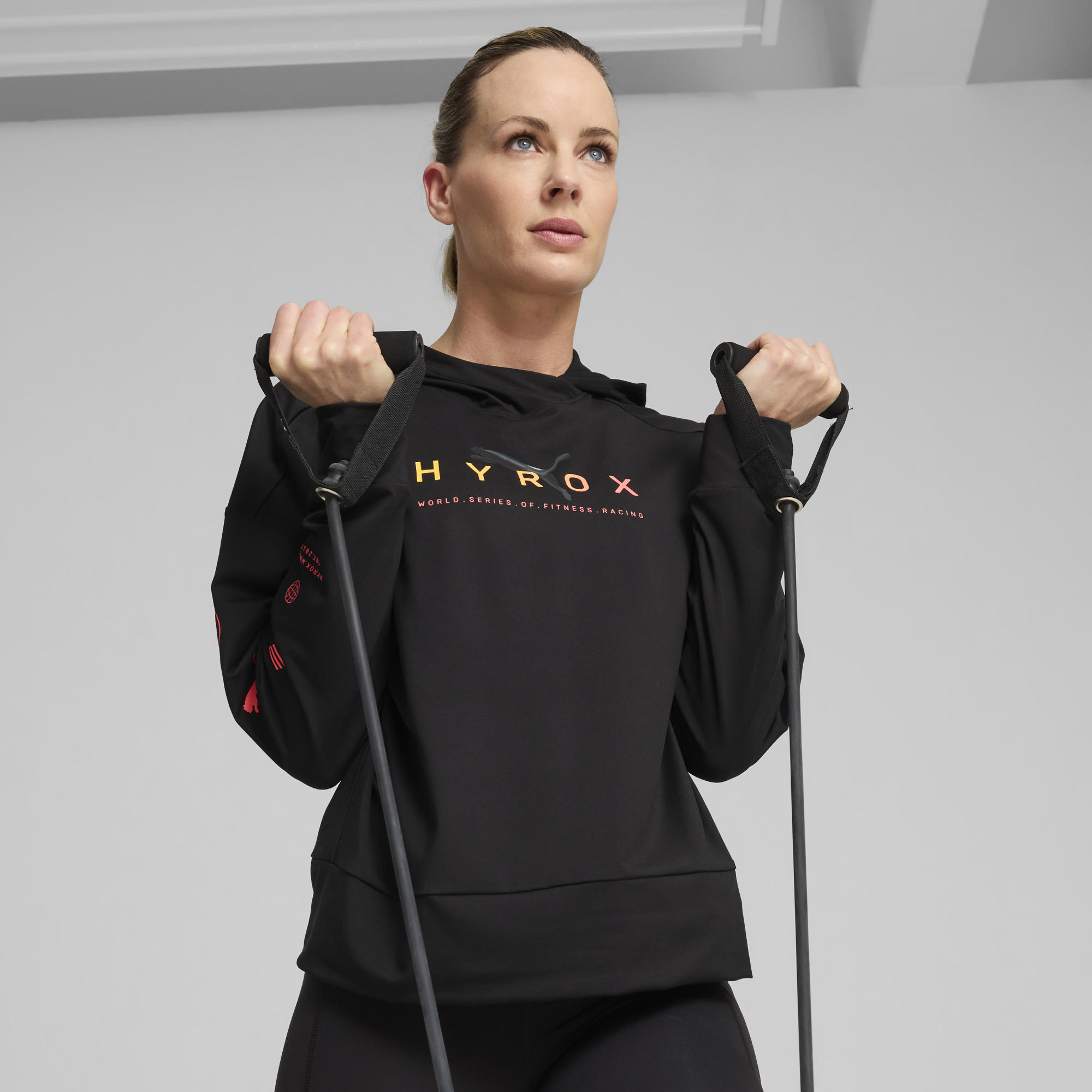 PUMA x HYROX Cloudspun Women's Hoodie Black - REBEL Store