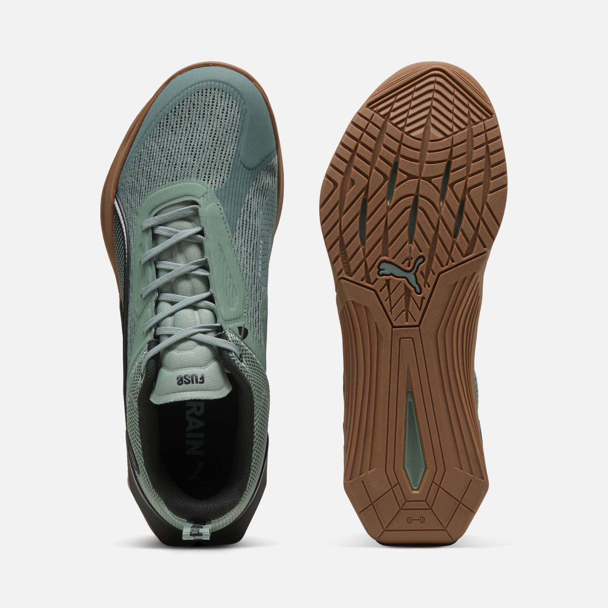 PUMA Fuse 3.0 Men's Training Shoes Green Moon and Puma Black - REBEL Store